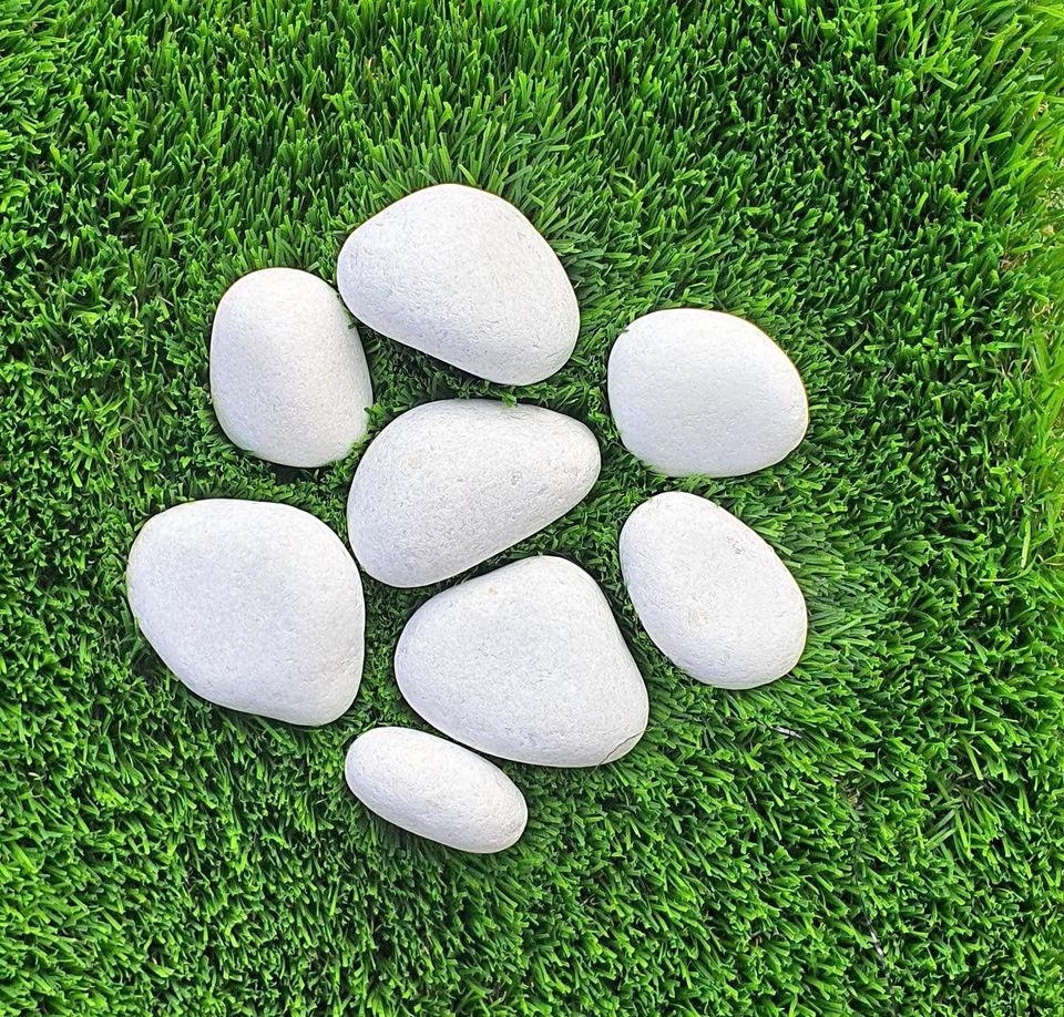 Snow White Pebbles for Decorative Landscaping - BM Timber