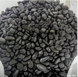 Polished Black Pebbles for Landscape Finishes - BM Timber